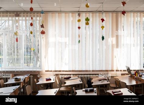 Empty School Class Room Interior Going Back To School Empty School