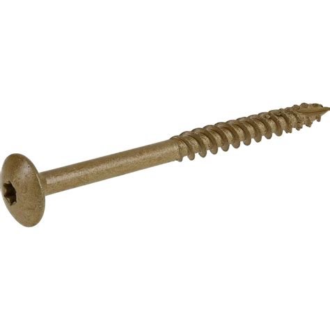Power Pro 516 In X 4 In Ceramic Exterior Wood Screws In The Wood