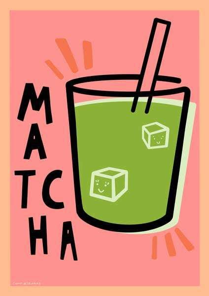 Matcha Art Print Etsy