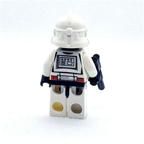 Lego Minifigure Clone Trooper Ep 3 Red Markings Shock Trooper Sw0091