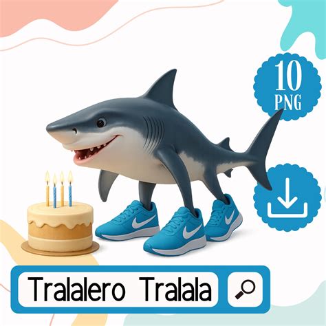 Tralalero Tralala Clipart Png Italian Brainrot Clipart Tralalero