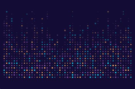 픽셀 모자이크 픽셀 감소 그림입니다 떨어지는 픽셀 추상적 배경입니다 가리기에 대한 스톡 벡터 아트 및 기타 이미지 가리기