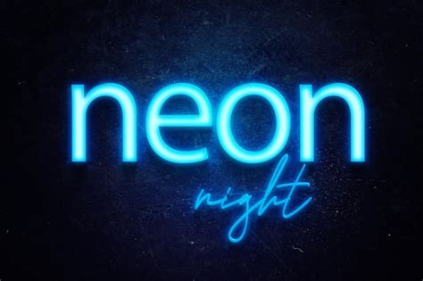 Premium Psd Psd Neon Light Text Effect