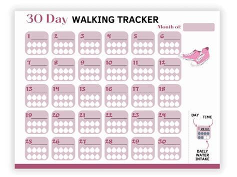 Printable Walking Charts Free Printable Charts