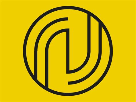 Download Modern Circular Monogram Bold Geometric Design Logo Template