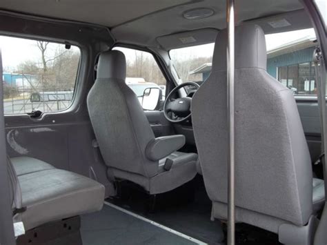 2012 Ford Econoline E250 Window Van 10 Passschool Bus W Aisle Seating
