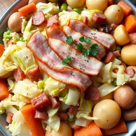 Boiled Bacon And Cabbage Recipe A Traditional Irish Dish Cooklaif