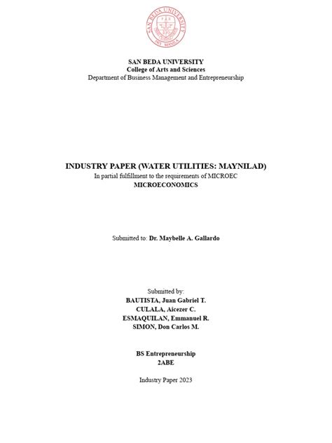 Group 3 Maynilad Water Services Inc Pdf Sewage Treatment Infrastructure