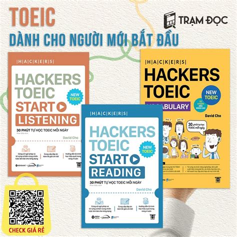 Sách Combo Hackers Toeic Start Listening Start Reading Toeic