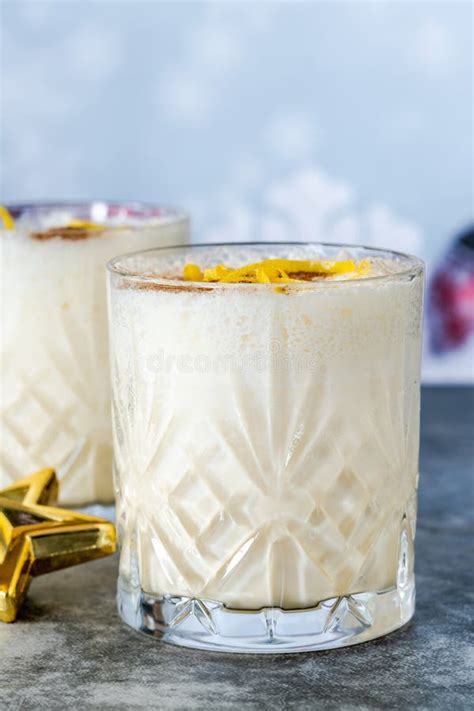 Classic Eggnog Stock Image Image Of Garnish Cinnamon 259630587