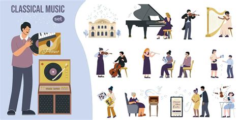 Classical Music Flat Compositions 26321906 Vector Art At Vecteezy