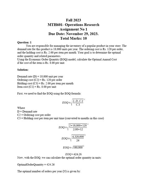 fall 2023 mth601 1 solution pdf business economics systems analysis