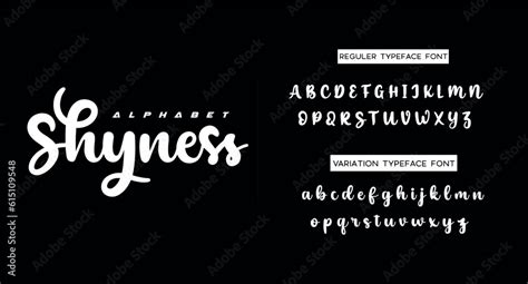 Elegant Font Uppercase Lowercase And Number Classic Lettering Minimal