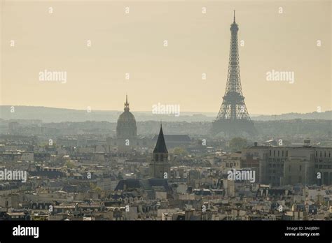 Tower Eifiel From Cathedrale Notre Dame Paris France Western Europe