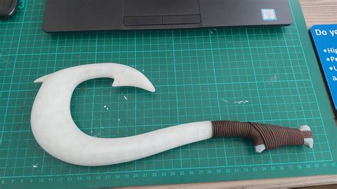 3d Printable Mauis Magical Fish Hook From The Movie Moana By Martin Moore