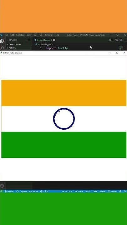 Republic Day Special Drawing The Indian Flag Using Python Turtle