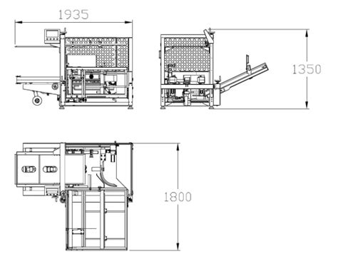 Small Unit Carton Erecting Machine Fully Automatic Horizontal Case