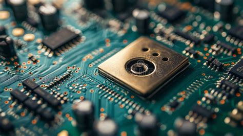 A Digital Lock Placed On A Microprocessor Showcasing Cybersecurity