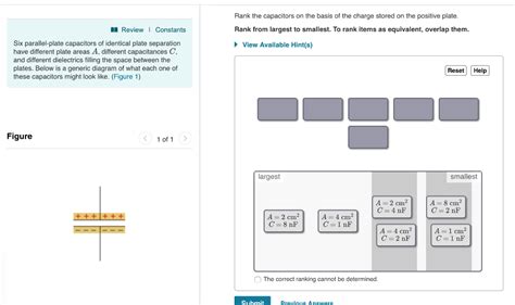 Solved Dielectrics And Capacitance Ranking Task Rank The