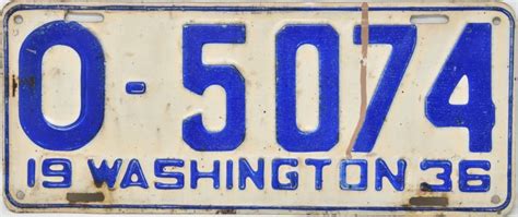 Washington State License Plate Guide Dannys License Plates