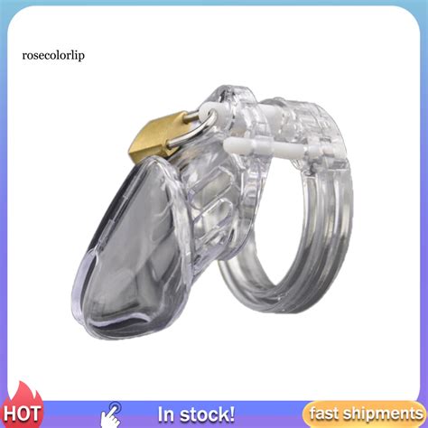 [roc] Penis Device Male Chastity Control Cock Lock Cage With Ring Sex Toy Bdsm Prop Shopee