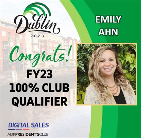 Congratulations To Emily Ahn For Retiring Her Fy ‘23 Quota In March Week 2 Next Stop Dublin 🎉