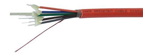 6 Fiber 50125 Mm Distribution Fiber Optic Cable Plenum Orange