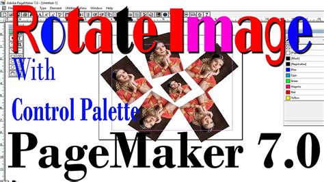 How To Rotate Image In Pagemaker With Control Palette Youtube