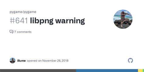 Libpng Warning Issue Pygame Pygame GitHub