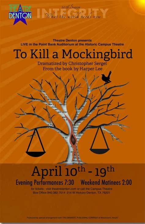 To Kill A Mockingbird Auditions January 26 2026 At 7 00 Pm