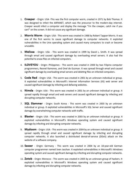 Worms Pdf Computing Cybercrime