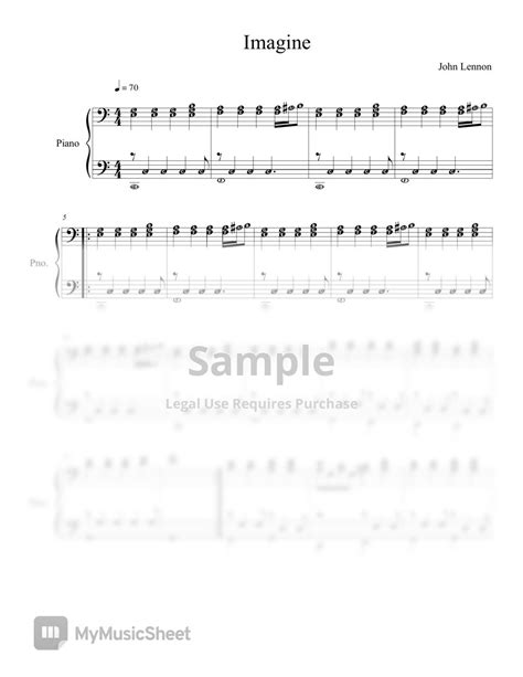 John Lennon Imagine Piano Sheet Music Pdf Gabosteinway Mymusic5