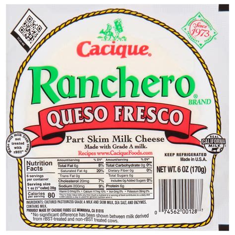 Cacique® Ranchero® Queso Fresco Part Skim Milk Cheese Wheel 6 Oz Ralphs