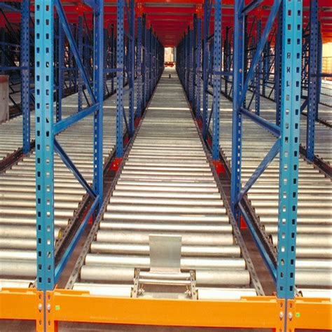 China Customized Steel Gravity Roller Pallet Flow Rack System Pemasok