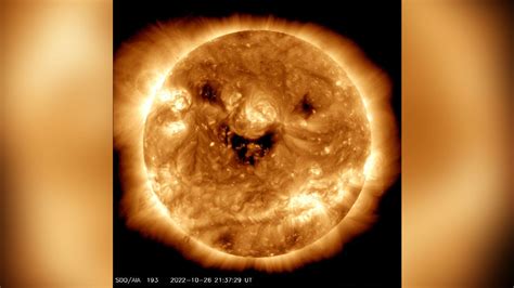 Nasa Takes Image Of Smiling Sun But Its No Laughing Matter Fox News