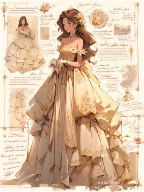 Fantasy Princess Outfit Manga Princess Dress Art Dress Fashion