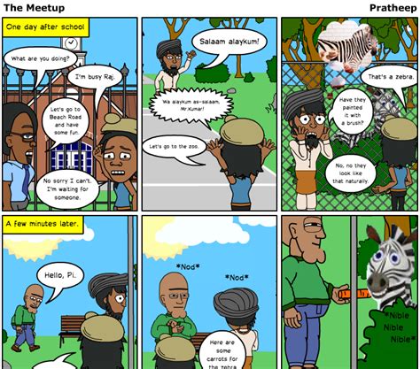 Pratheeps Creative Side Life Of Pi Comic Strip