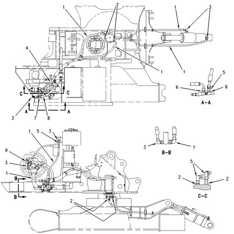 307c Excavator Machine System Specifications Blade Cylinder Lines