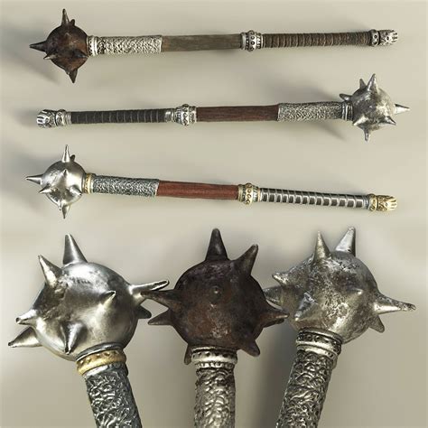 3d Morningstar Mace Model