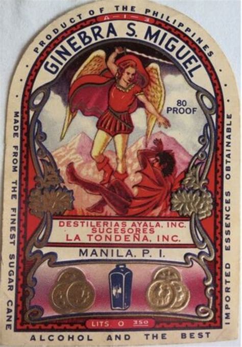 The Story Behind Ginebra San Miguels Famous Bottle Label Hubpages