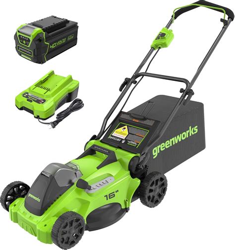 Greenworks 40v 16 Brushless Cordless Push Lawn Mower Model Lmf417