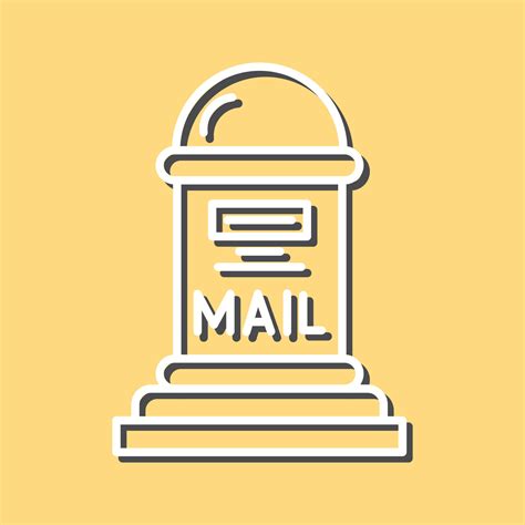 Mail Box Vector Icon 20238120 Vector Art At Vecteezy