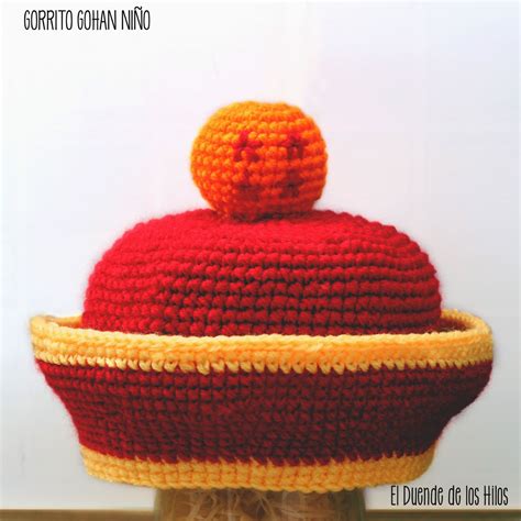 Gorrito De Gohan Bebé Amigurumi Duende De Los Hilos