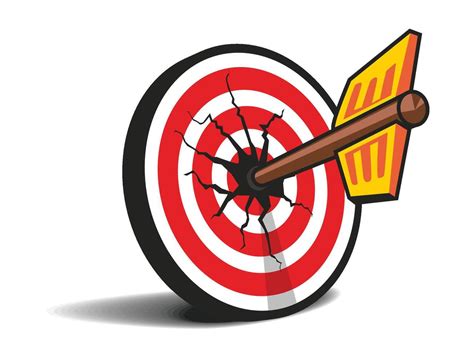 Goal Arrow In Target 55491519 Vector Art At Vecteezy