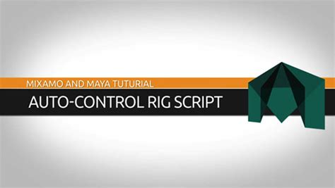 D Animation Software Tutorial Maya Auto Control Rig Script Connected Social Media