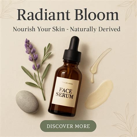 Revitalizing Face Serum By Naturaglow With Key Benefits Ad Playground