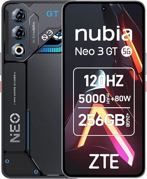 Zte Nubia Neo 3 Gt 5g Smartphone Gaming Con Ia 12gb256gb Gatillos