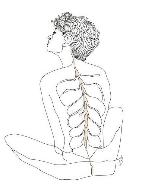 Premium Photo Woman Wearing Back Brace Generative Ai