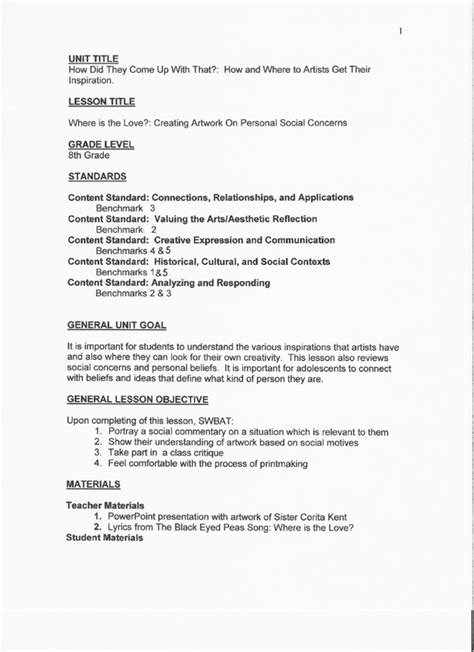 9th Grade Printmaking Lesson