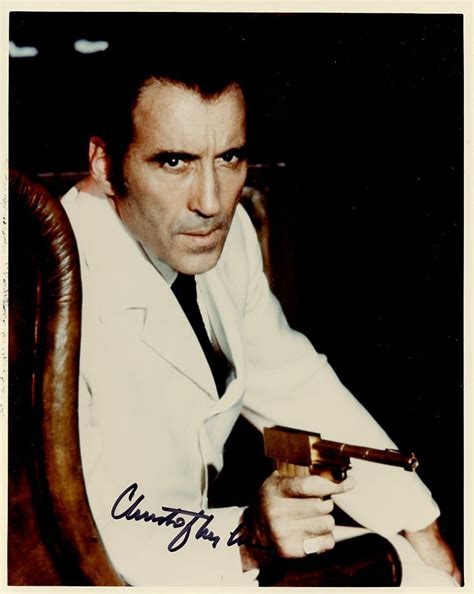 Christopher Lee James Bond Man W The Golden Gun In Person Signed Photo